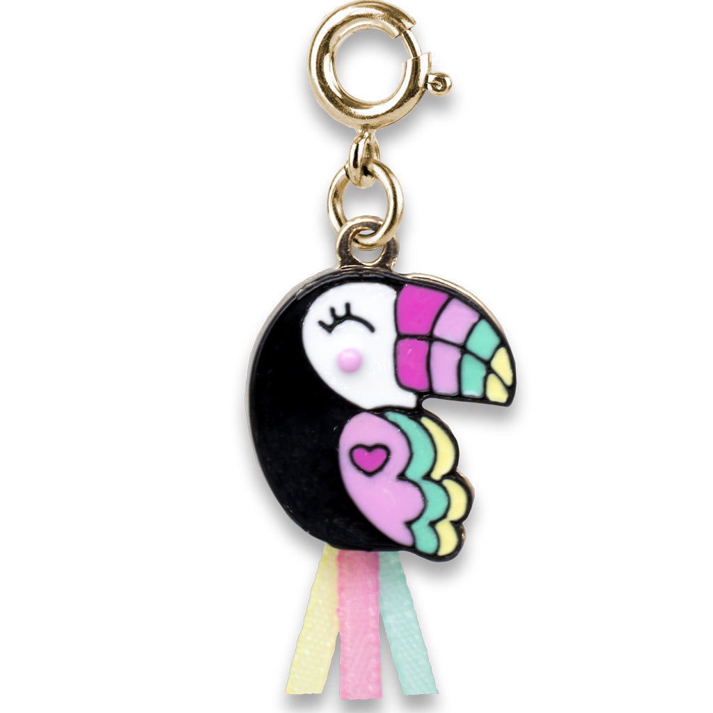 Gold Ribbon Toucan Charm – CHARM IT!